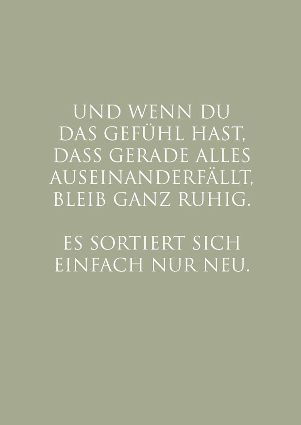 Postkarte "Bleib ganz ruhig…" – WUNDERWORT